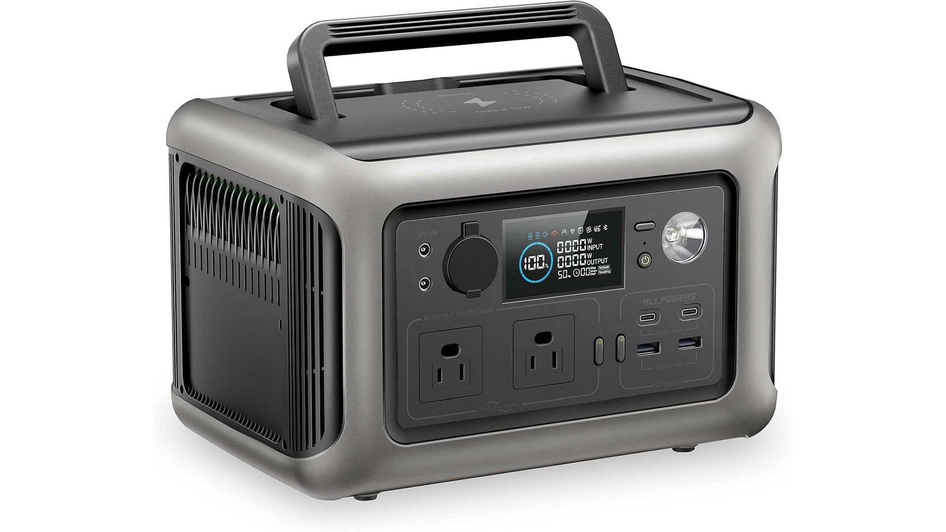 Portable Power Station With Wireless Charging Pad